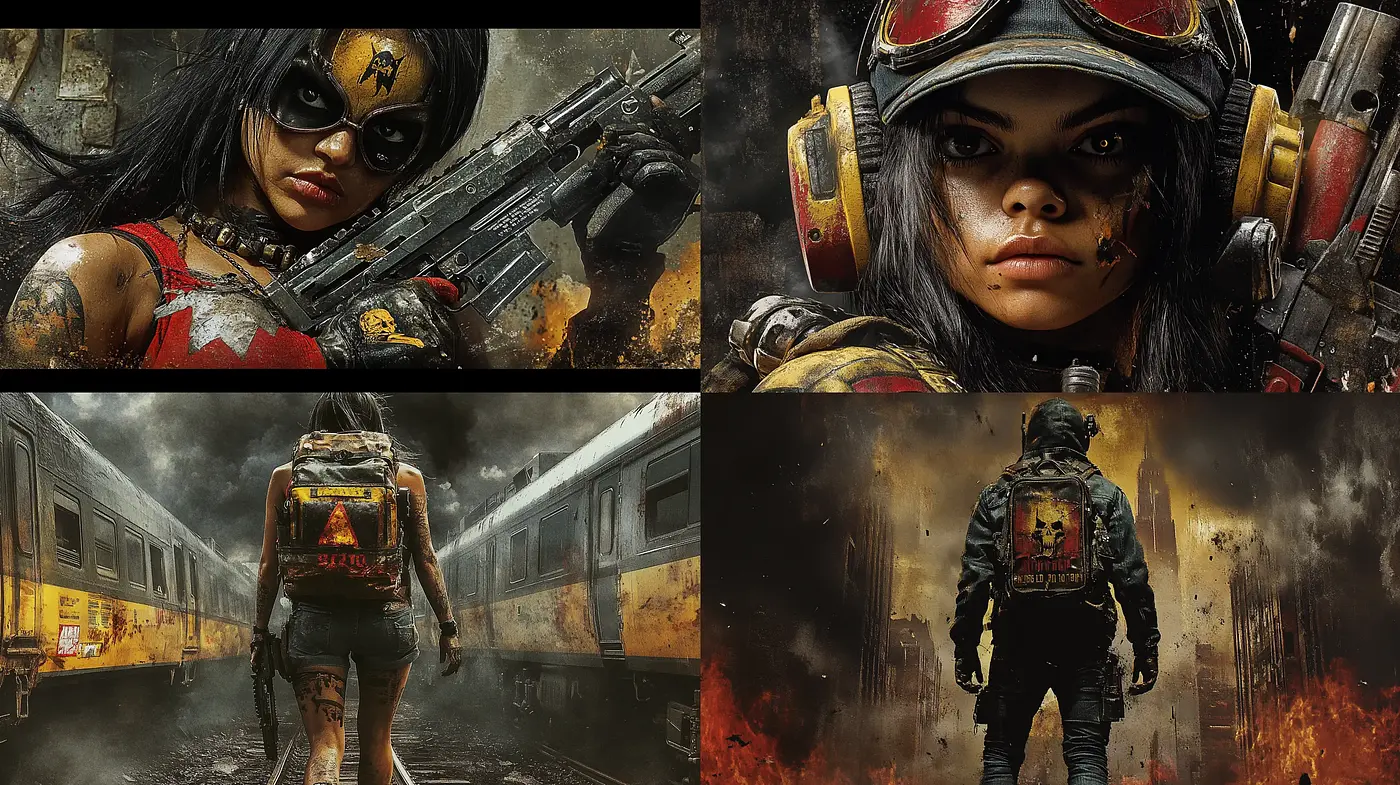 A Midjourney Style - Post-Apocalyptic Visceral Realism with a Graphic ...